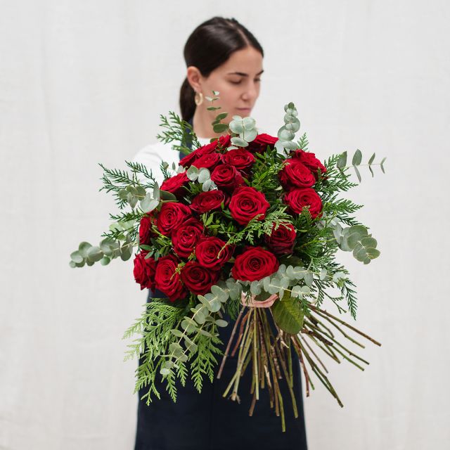 Ramo de 25 rosas rojas Sant Jordi | Colvin España